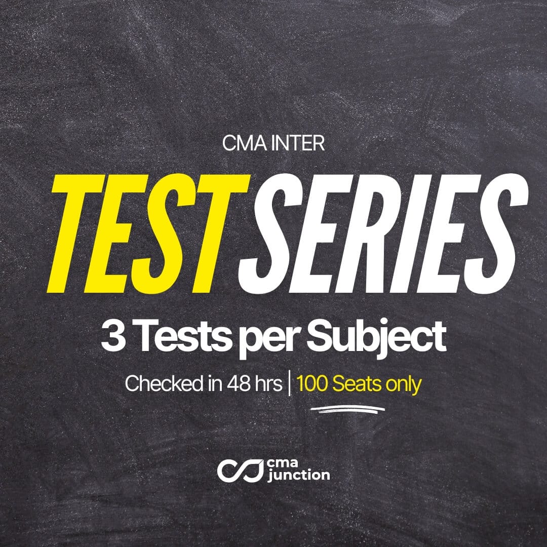 Test Series | CMA Inter | Dec 2025 – CMA Junction
